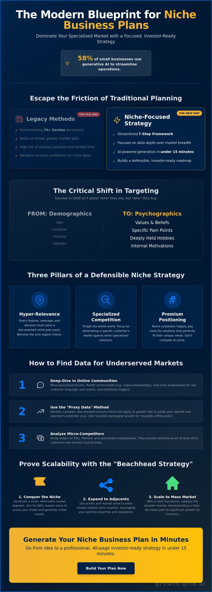 How to Write a Business Plan for a Niche Market: The 2026 Strategy